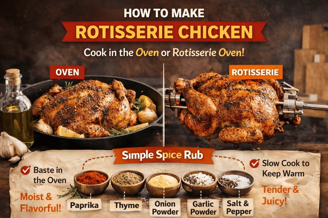 Rotisserie Chicken Recipe - Foodie Jerry